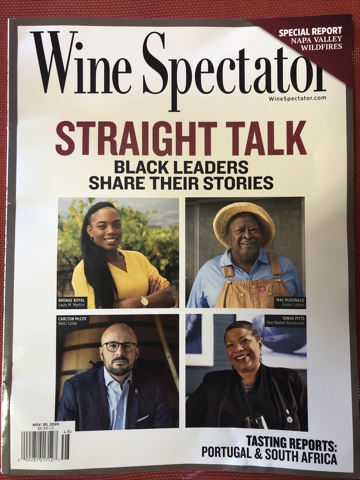 Wine Spectator Magazine November 2017 Barbara Banke Jackson Family ...