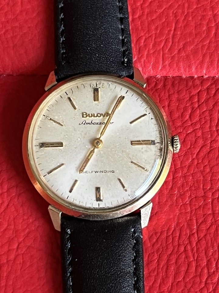 Vintage Bulova Ambassador Self-Winding Automatic M5 10K GF 1965 Mens ...