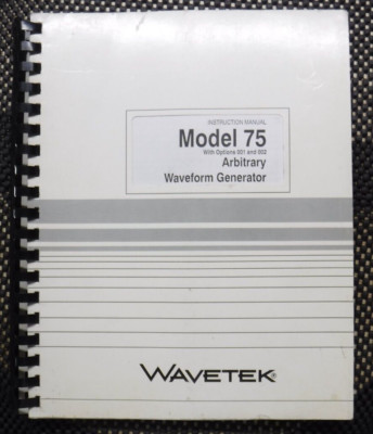 Wavetek Model 75 with Options 001 and 002 Arbitrary Waveform Generator ...