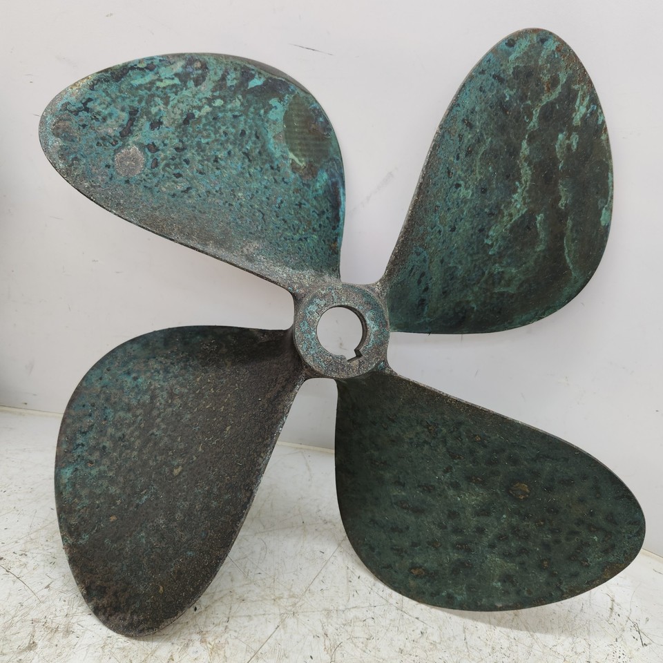 22 X 23 BRONZE 4 Blade Right Left Hand Propeller Set 1-1/2" Bore Prop ...