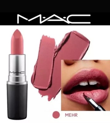 MAC “MEHR” Lipstick OG Matte Formula Full Size Lippy Soft Muted Pink ...