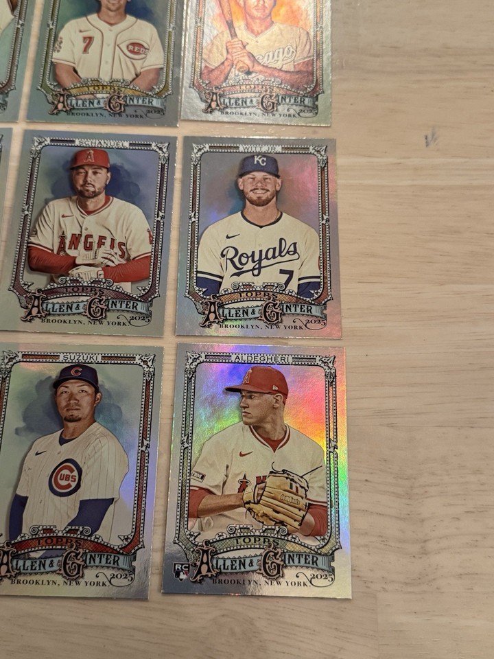 (21) 2025 Allen & Ginter Rainbow Foil Parallel Lot Ben Rice Witt Mick ...