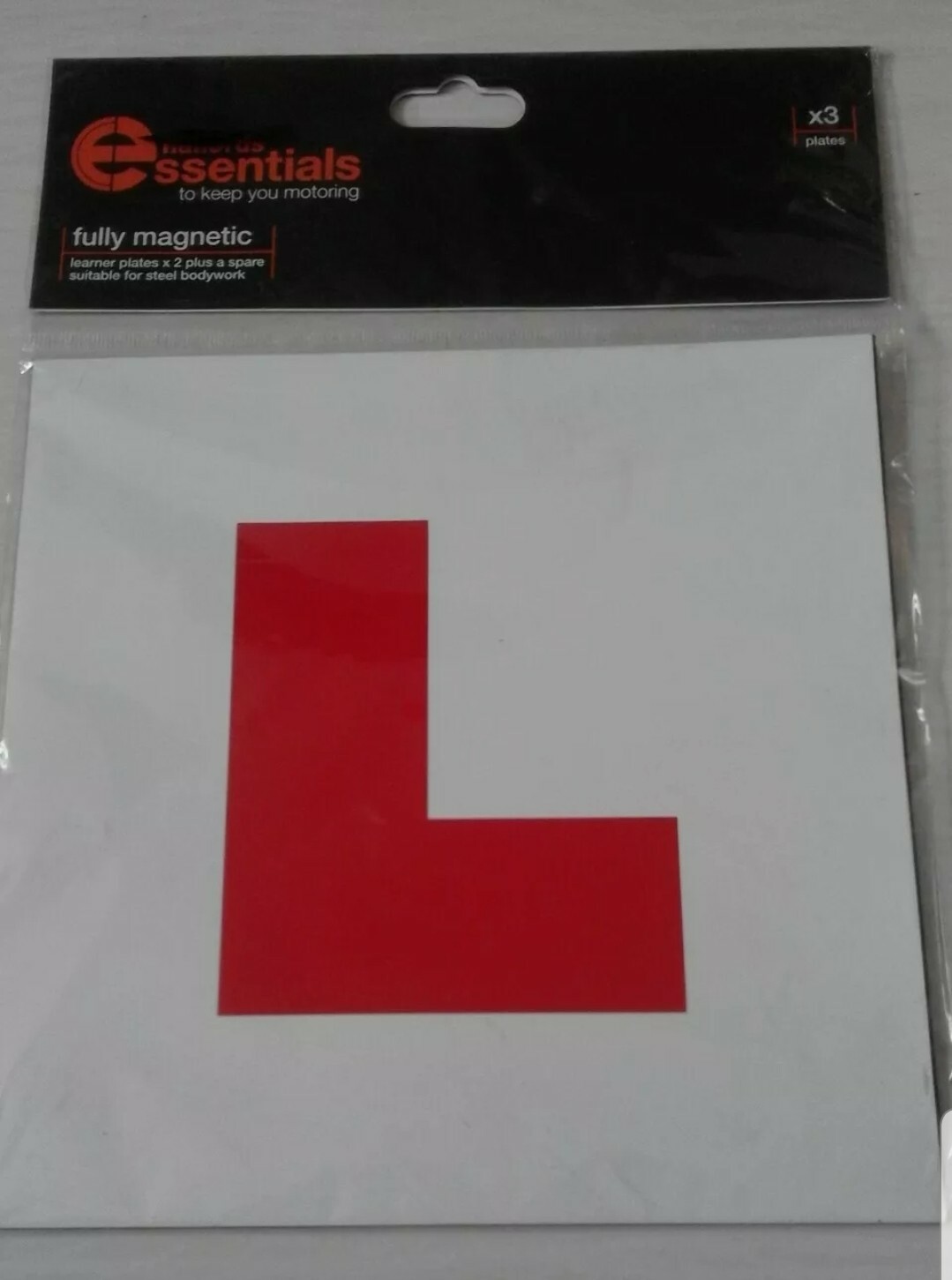 3 PACK FULLY MAGNETIC L PLATES LEARNER PLATES DRIVER | eBay