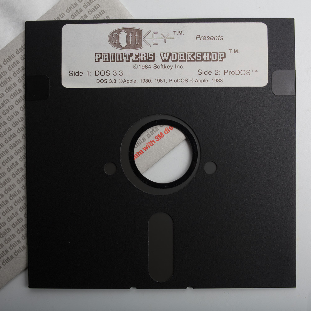 Vintage SoftKey Painters Workshop 1984 Apple Dos 3.3 ProDos 5.25 Floppy ...