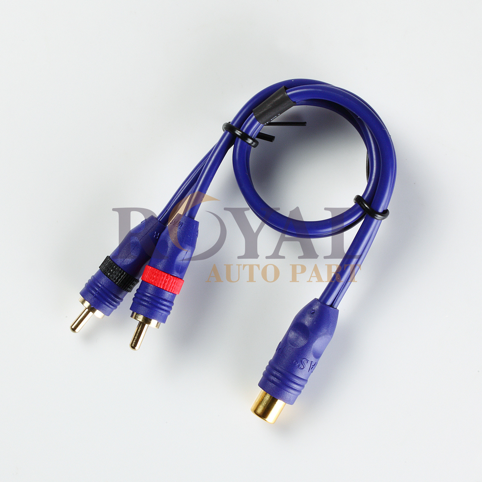 1 Foot Gold Plated RCA Y-Adapter 1 Female to 2 Male Audio RCA Splitter ...