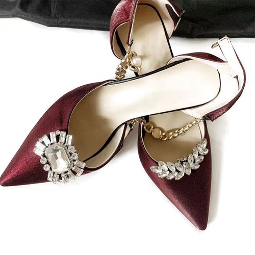 1PC Removable Shoe Clips Rhinestones Shoes Decorations Women | eBay