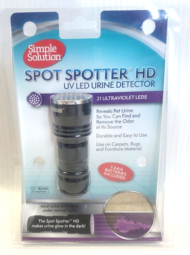 Simple Solution Spot Spotter HD UV LED Urine Detector Black Light New ...