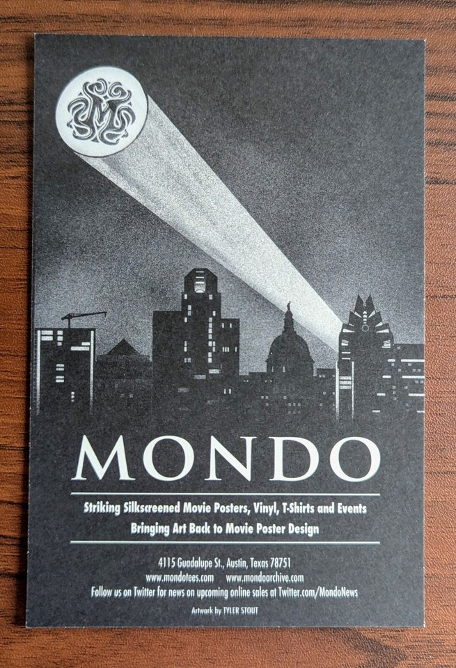 TYLER STOUT Kill Bill Mondo Handbill Art Postcard Showcard Print MINT ...