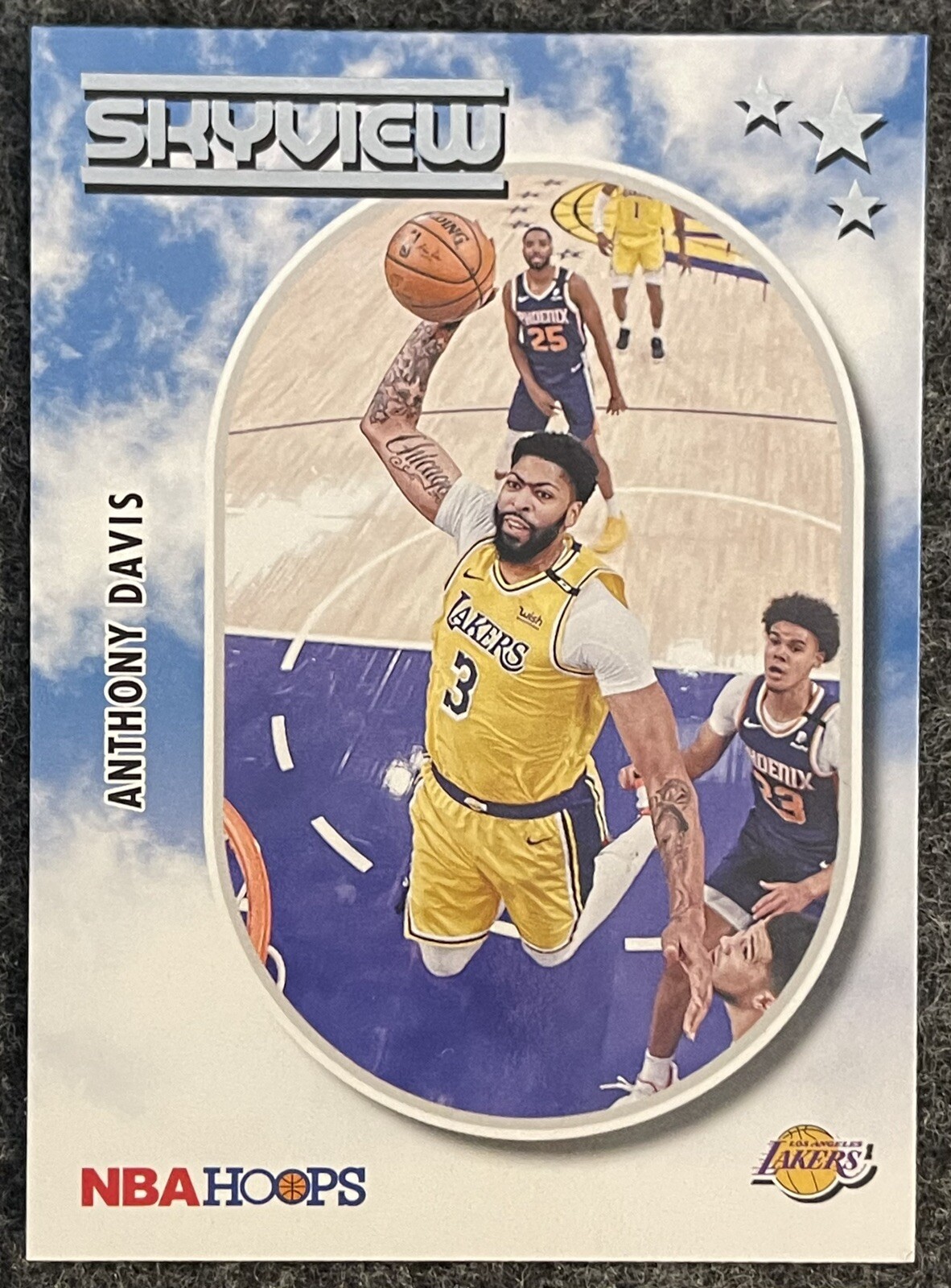 2021-22 Panini NBA Hoops Anthony Davis Card #4 Skyview Insert LA Lakers ...