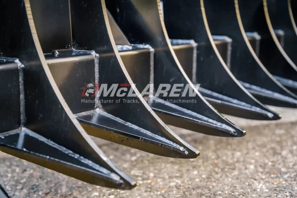 Track Loader Root Rake Attachment Debris Silage Rock for JCB 84" Wide ...