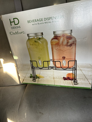 Home Essentials Del Sol Double Gallon Cold Beverage Dispenser With ...