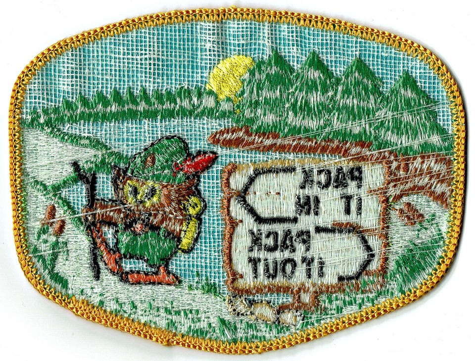 ⫸Official WOODSY OWL PACK IT IN, PACK IT OUT Embroidered Patch USFS ...