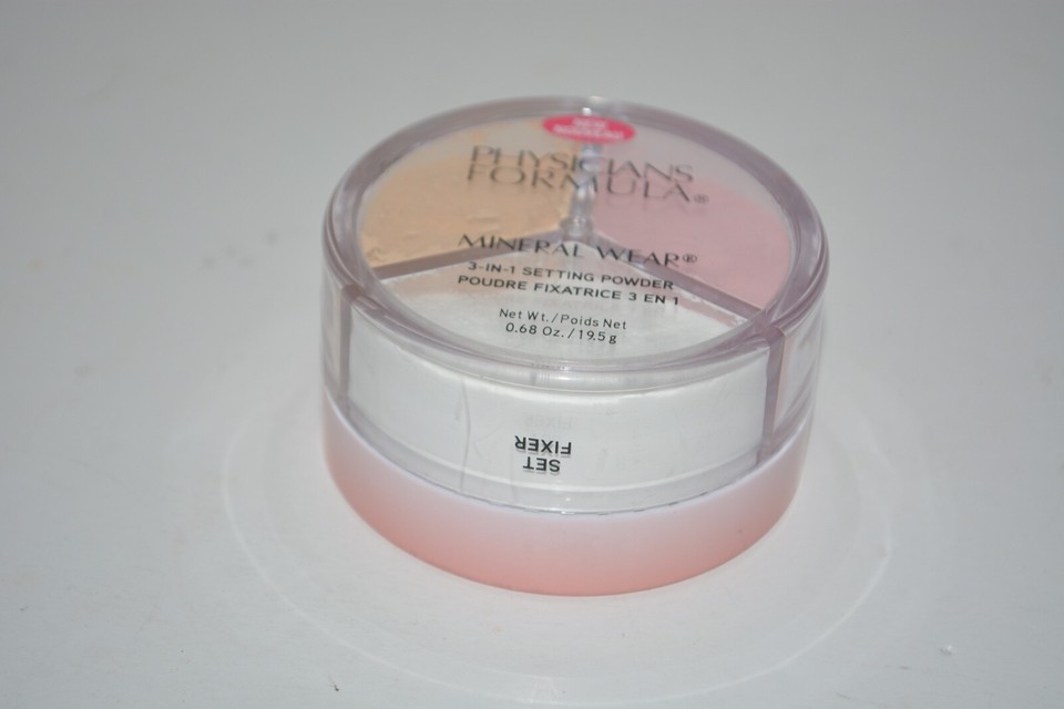 PHYSICIAN'S FORMULA MINERAL WEAR 3 IN 1 SETTING POWDER MAKEUP 0.68 OZ ...