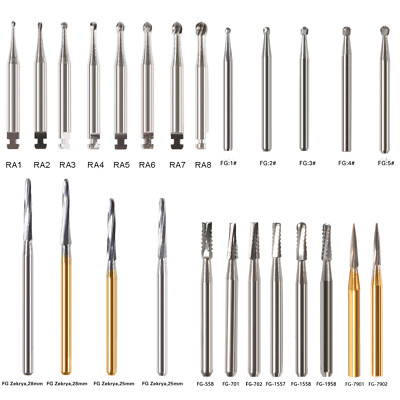 10 Pcs Dental Trimming & Finishing Burs Carbide Burs FG Needle Egg ...