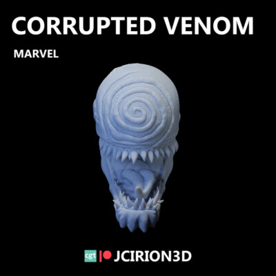 Knull Corrupted Spiral Venom custom head for 4" 6" 7" 12" action ...