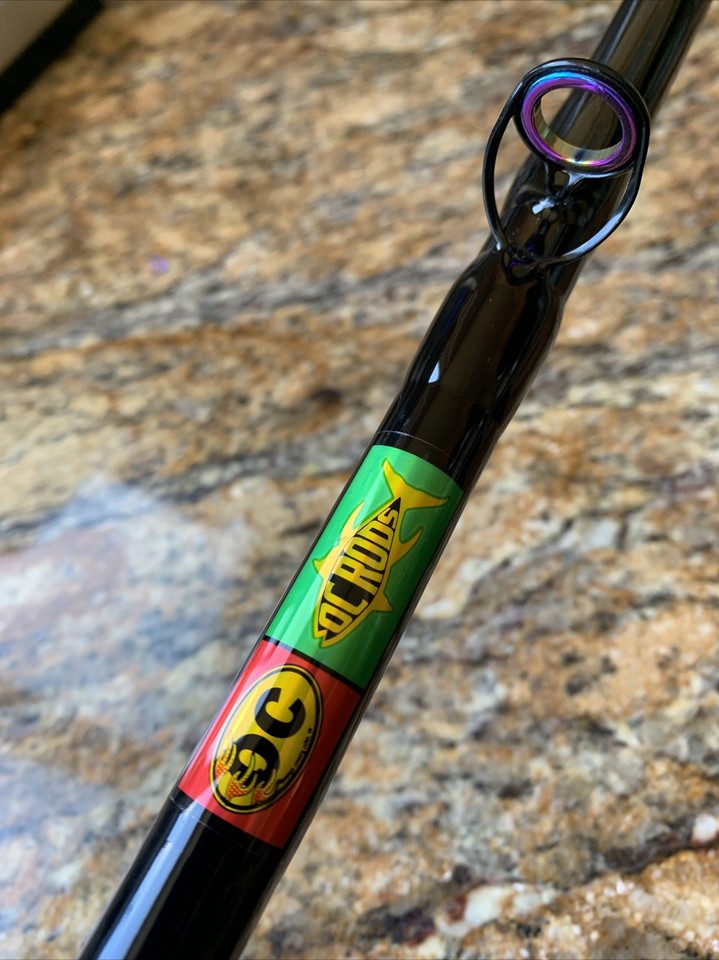 🔥 Custom Creation 7’6” Big Fish Rod. 250-500+ gr. Jigs. 40lb. to ...