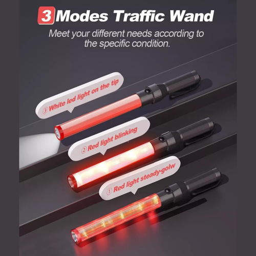 Traffic Control LED Light Wand Safety Security Lightup Baton | eBay