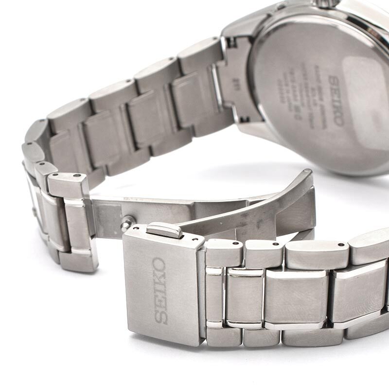 SEIKO SELECTION SBTM339 Titanium Radio Solar Watch Navy Dial 39.5mm | eBay