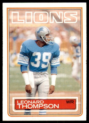 1983 Topps Leonard Thompson A Football Cards #72 | eBay