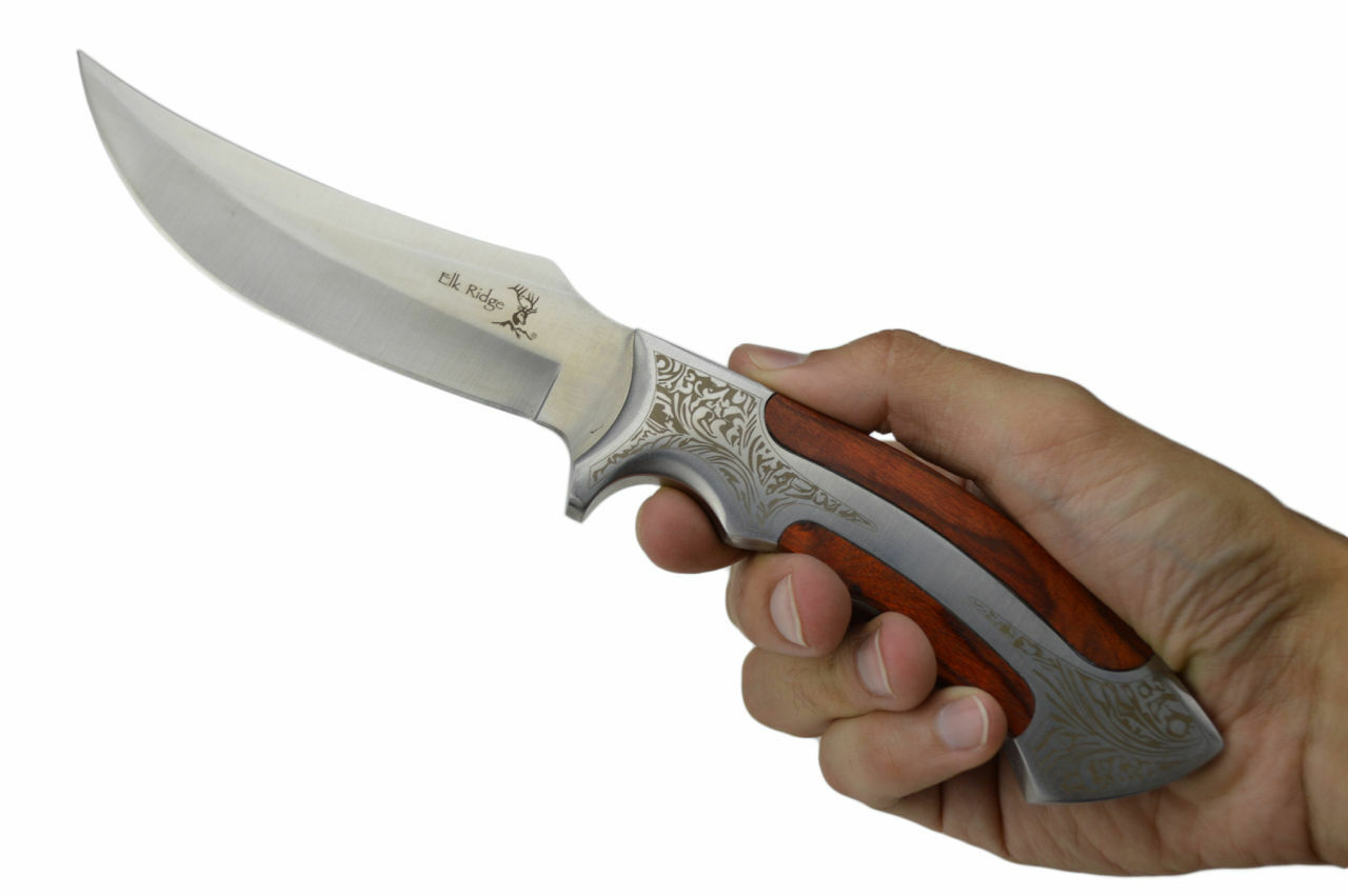 10" Ridge Runner Wood Hunting Skinning Survival Fixed Blade Full Tang ...