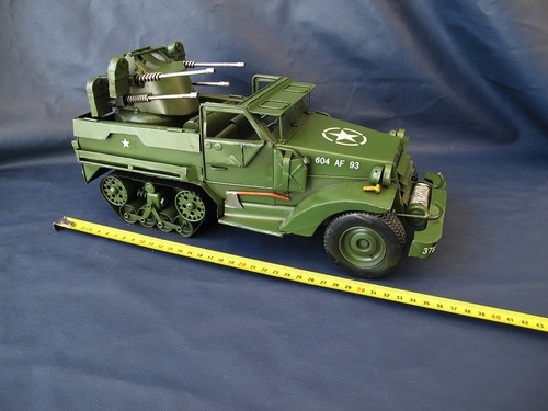 US M16 Half Track Anti Aircraft metal model handmade 36 sm | eBay