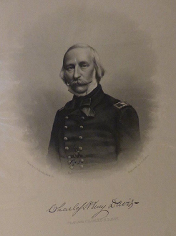 1877+ Antique Steel Engraving Civil War NAVY Rear Admiral Charles Henry ...