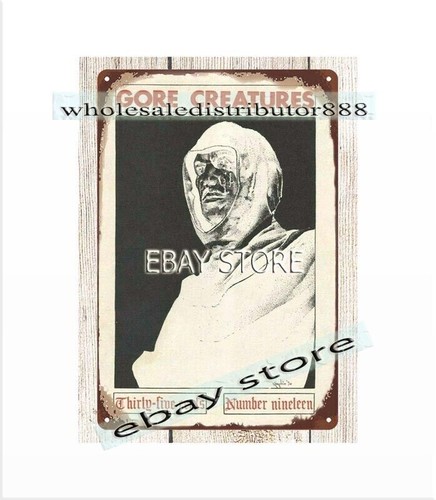 1971 Gore Creatures cover art horror metal tin sign home decor ideas | eBay