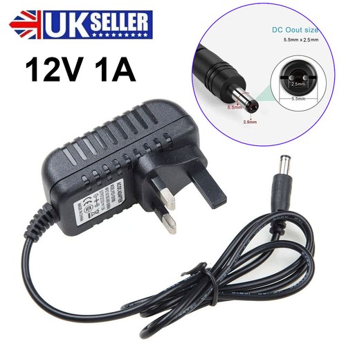 12V 1A AC/DC PSU Power Supply Adapter Charger for CCTV Camera LED Strip ...