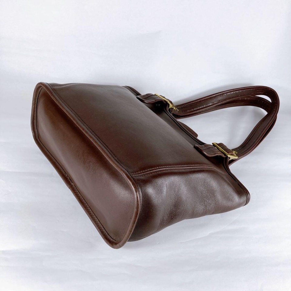 Vintage Coach 9086 Legacy Small Shopper Shoulder Bag Dark Brown Leather ...