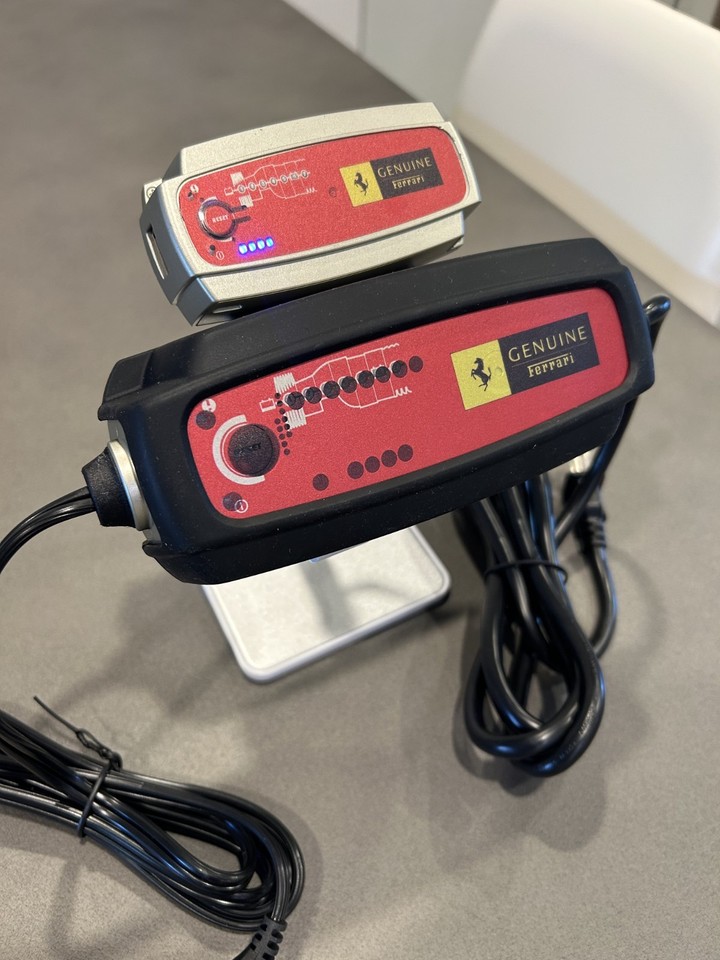 Ferrari Battery Charger Tender 12V Maintainer Conditioner OEM-Care Kit ...