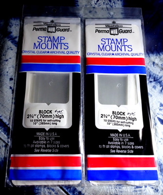 "2" WESTVACO PERMA GUARD CLEAR STAMP MOUNTS "MADE USA" ARCHIVAL QUALITY ...