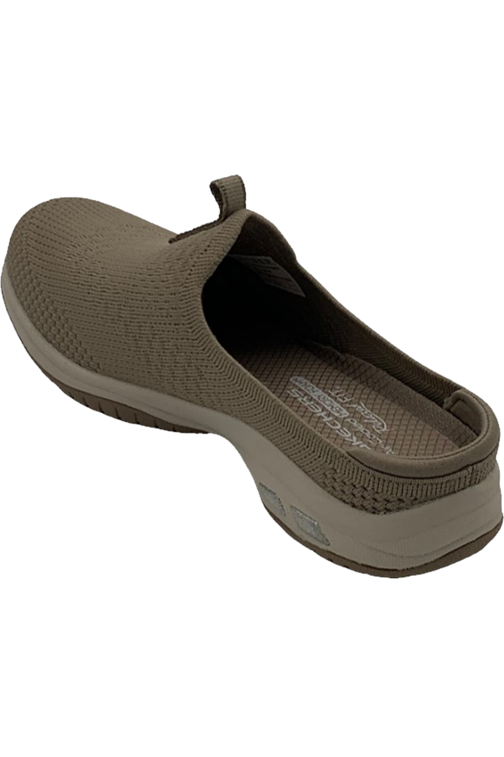Skechers Commute Time Vegan Washable Knit Mules Snuggle Vibes Taupe | eBay