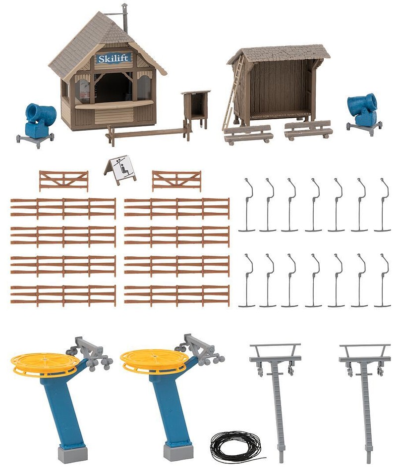 Faller 134003 Ho Scale Ski Lift with Kiosk | eBay
