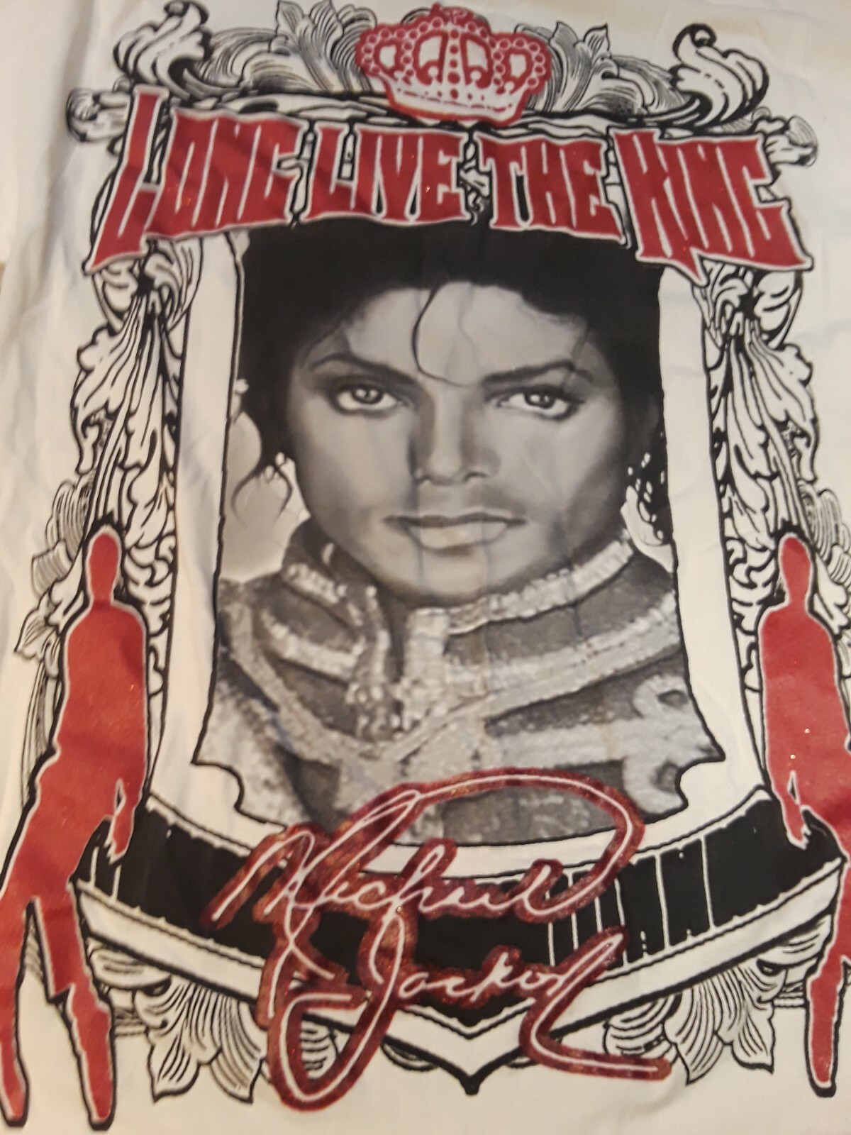 Michael Jackson "Long Live the King" Raneen Gold T-Sh… - Gem