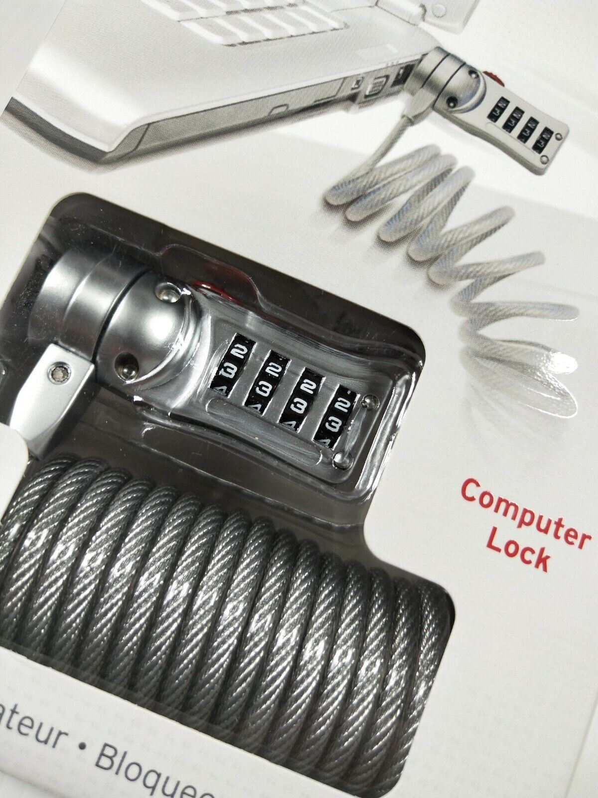 Master Lock Safe Space Laptop Notebook PC Cable Security Anti Theft ...