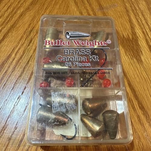 Bullet Weights Brass Carolina Rig Kit 26 Pieces | eBay