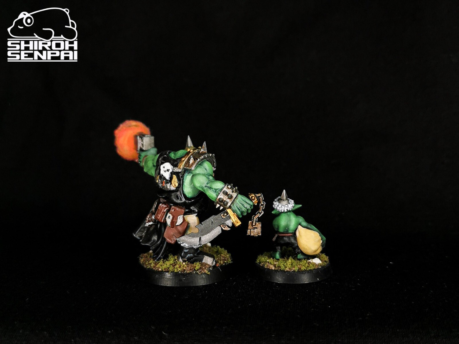 Gorzag Gitstompa and Nikkit Warhammer 40K Ork | Pro Painted with Custom ...