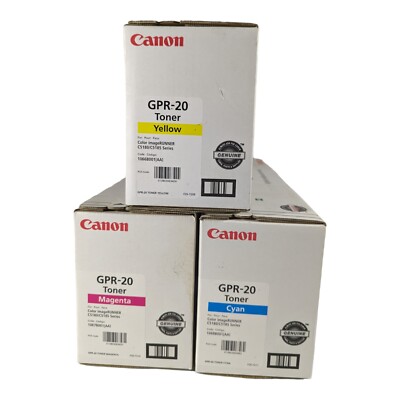 Canon GPR-30 Genuine Toner Set Cyan Magenta Yellow - 3 Sealed Boxes | eBay