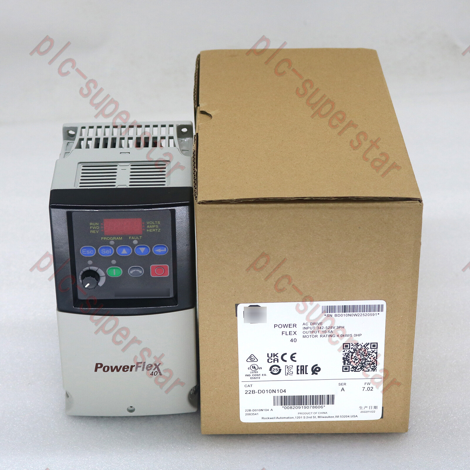NEW PowerFlex40 Inverter 22B-D010N104 22B-D010N104 4KW 380V 1 year ...