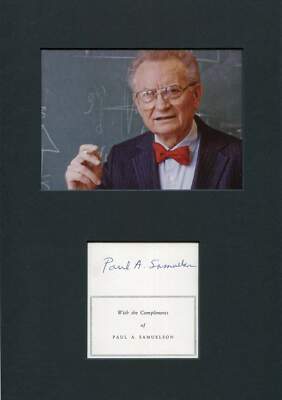 Paul A. Samuelson autograph Nobel Prize Economic 1970, signed album ...