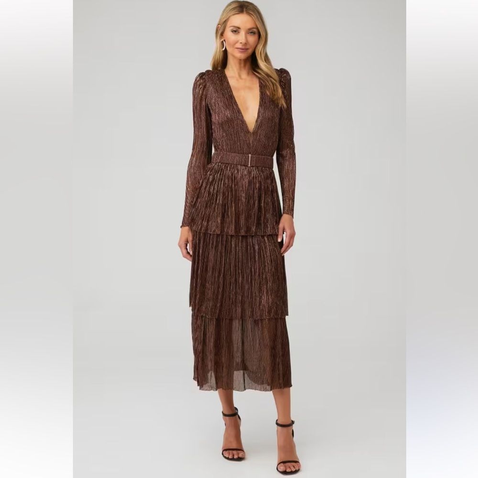 SABINA MUSAYEV CARRY DRESS in bronze (flaw) - Gem