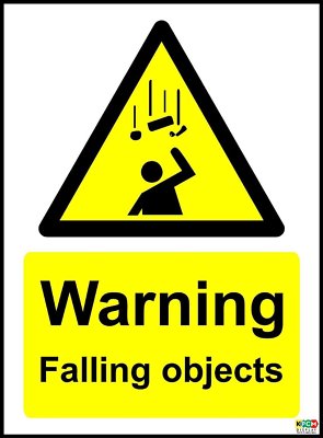 Warning Falling Objects Safety Sign | eBay