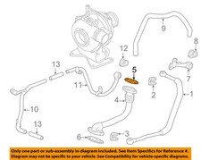 GM OEM Turbocharger Turbo-inlet Pipe Tube Duct Right 97303648 for sale ...