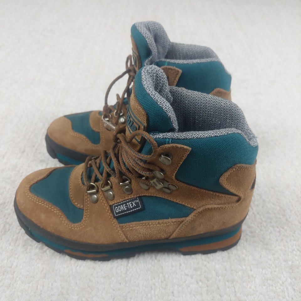 Raichle Hiking Boots Women Size 6 Vintage GTX Gore Tex Suede Turquoise ...