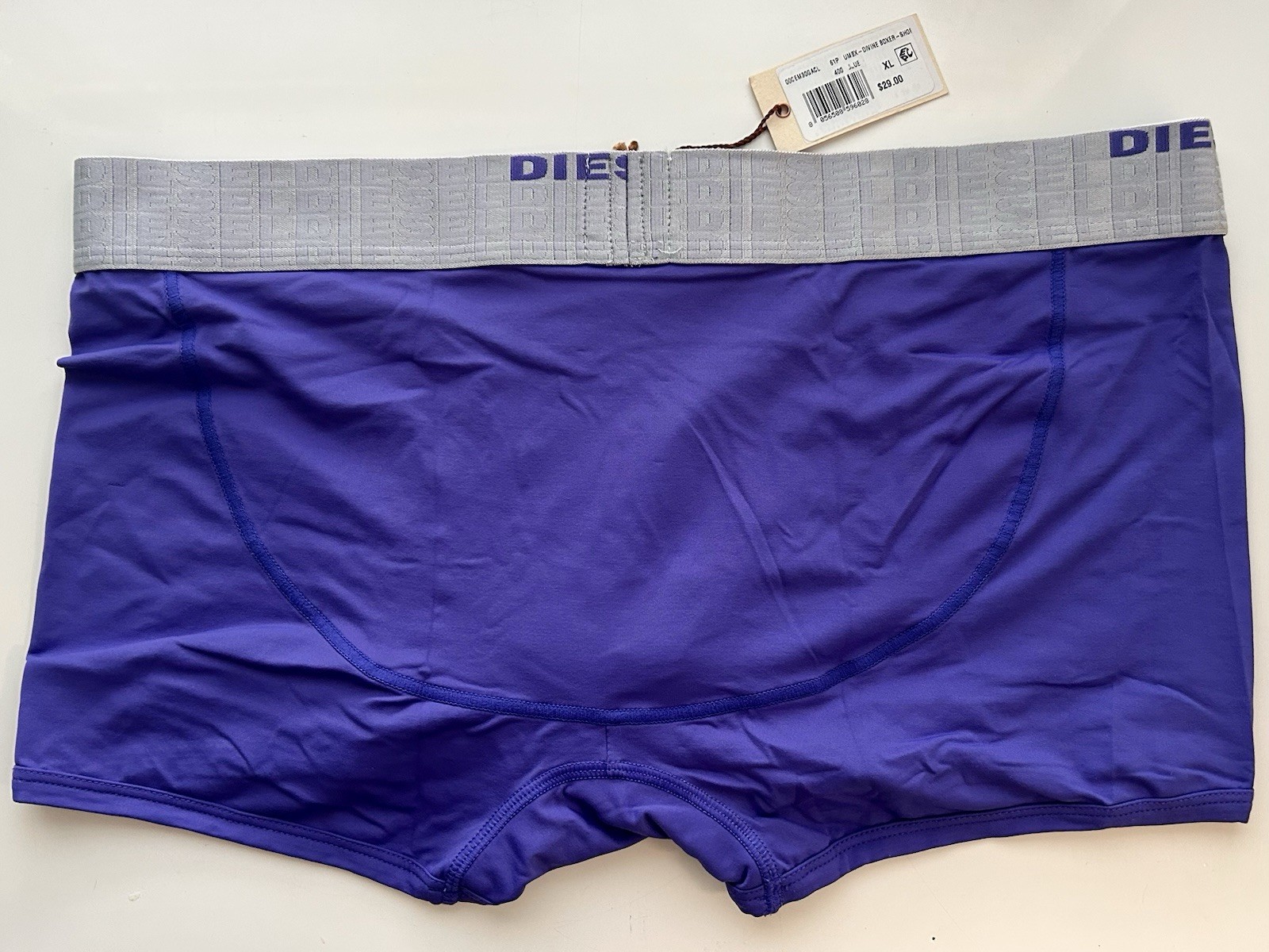 Diesel UMBX Divine Blue Microfiber Boxer Brief Shorts Trunks Underwear ...