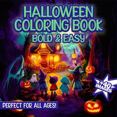 Halloween Coloring Book Bold and Easy Boo-tiful and Spooky Designs for ...