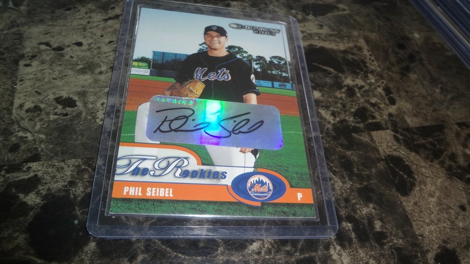 2003 DONRUSS PHIL SEIBEL #488/1000 AUTOGRAPHED BASEBALL CARD | eBay