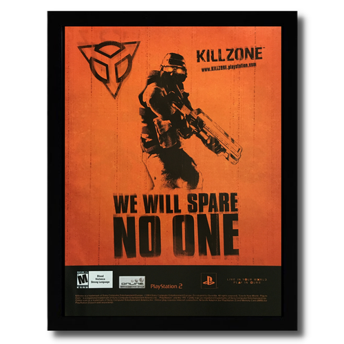 2004 Killzone Framed Print Ad/Poster Official Authentic PS2 Playstation ...