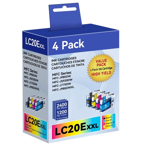 LC20E XXL Super-High-Yield Ink Compatible for Brother LC20E Ink ...