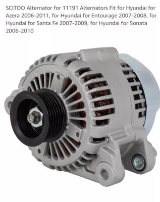 SCITOO Alternator for 11191 Alternators Fit for Hyundai , Kia | eBay